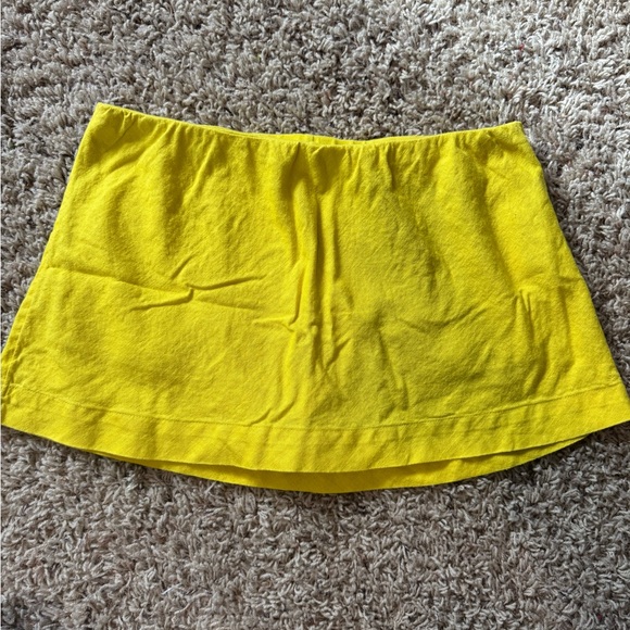 Free People | Skirts | Free People Sunny Yellow Mini Skort | Poshmark